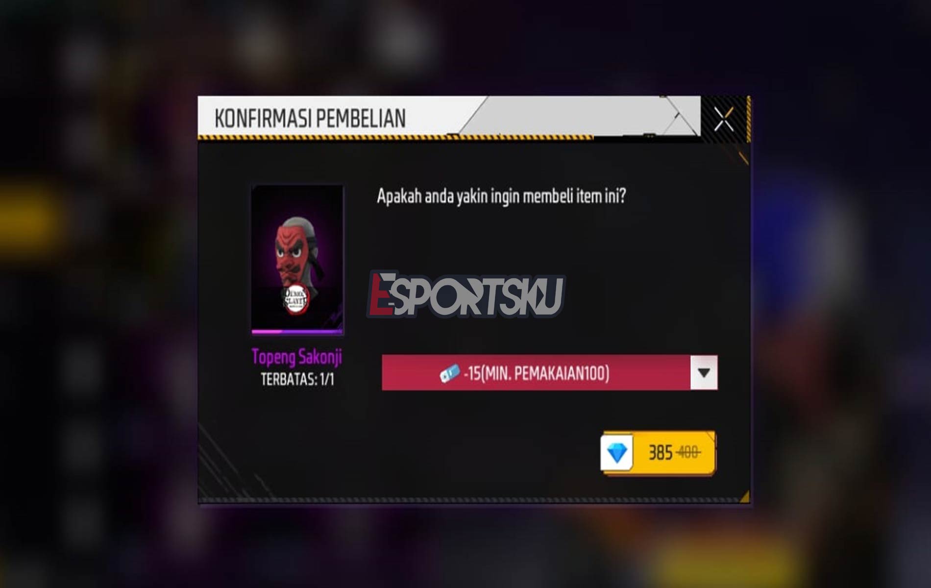 5 Cara Dapatkan Topeng Sakonji Demon Slayer Free Fire (FF) – Esportsku