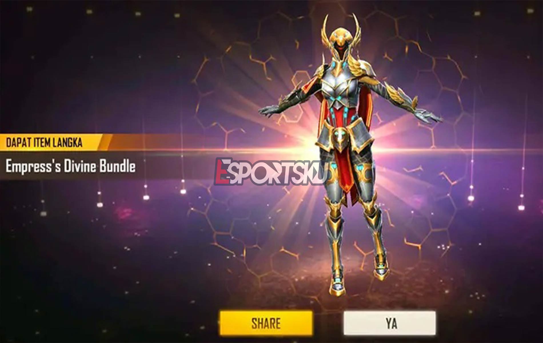 Harga Bundle Empress Divine Mythic Free Fire (FF) – Esportsku