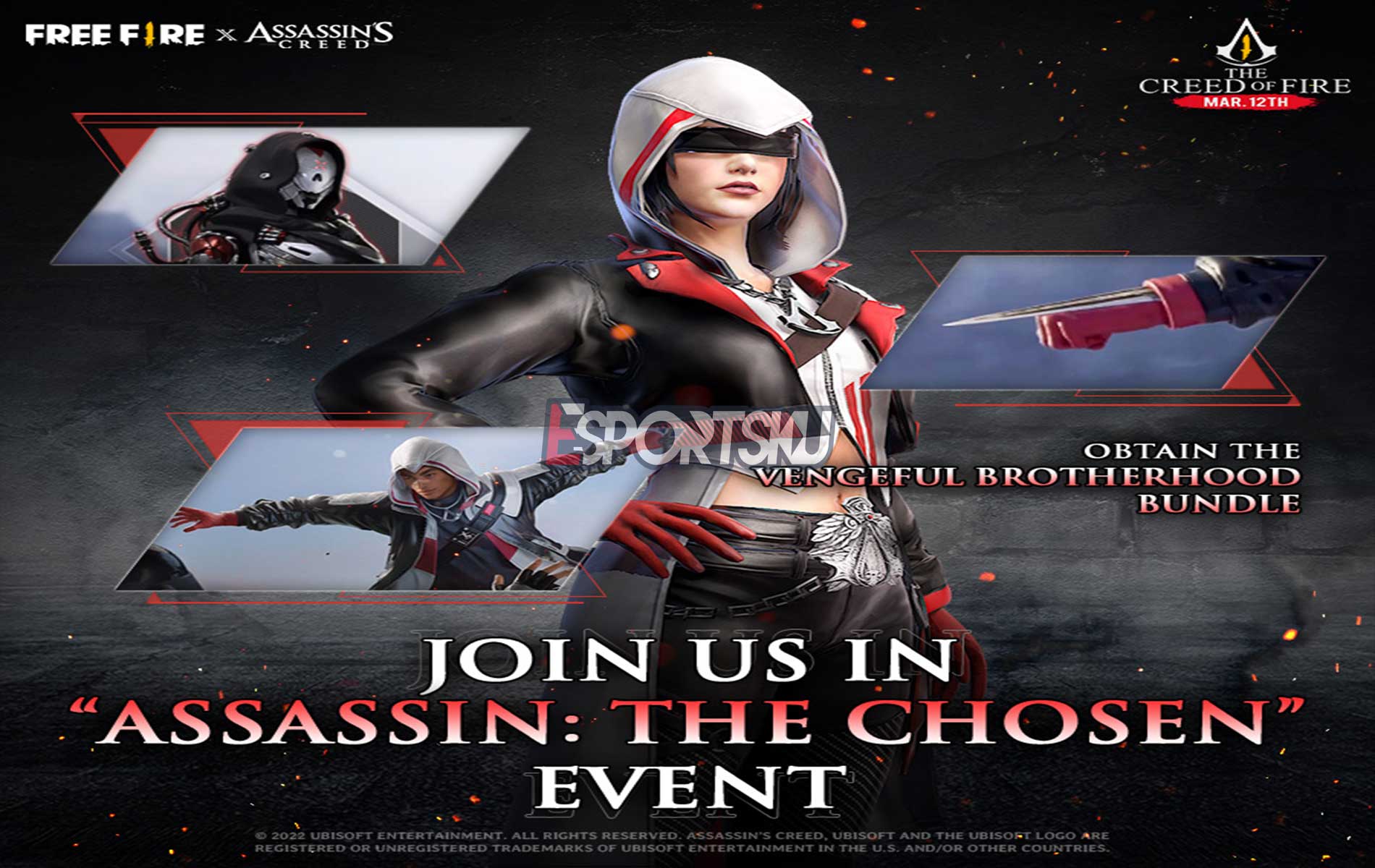 Harga Bundle Vengeful Brotherhood Assassin's Creed Free Fire (FF ...