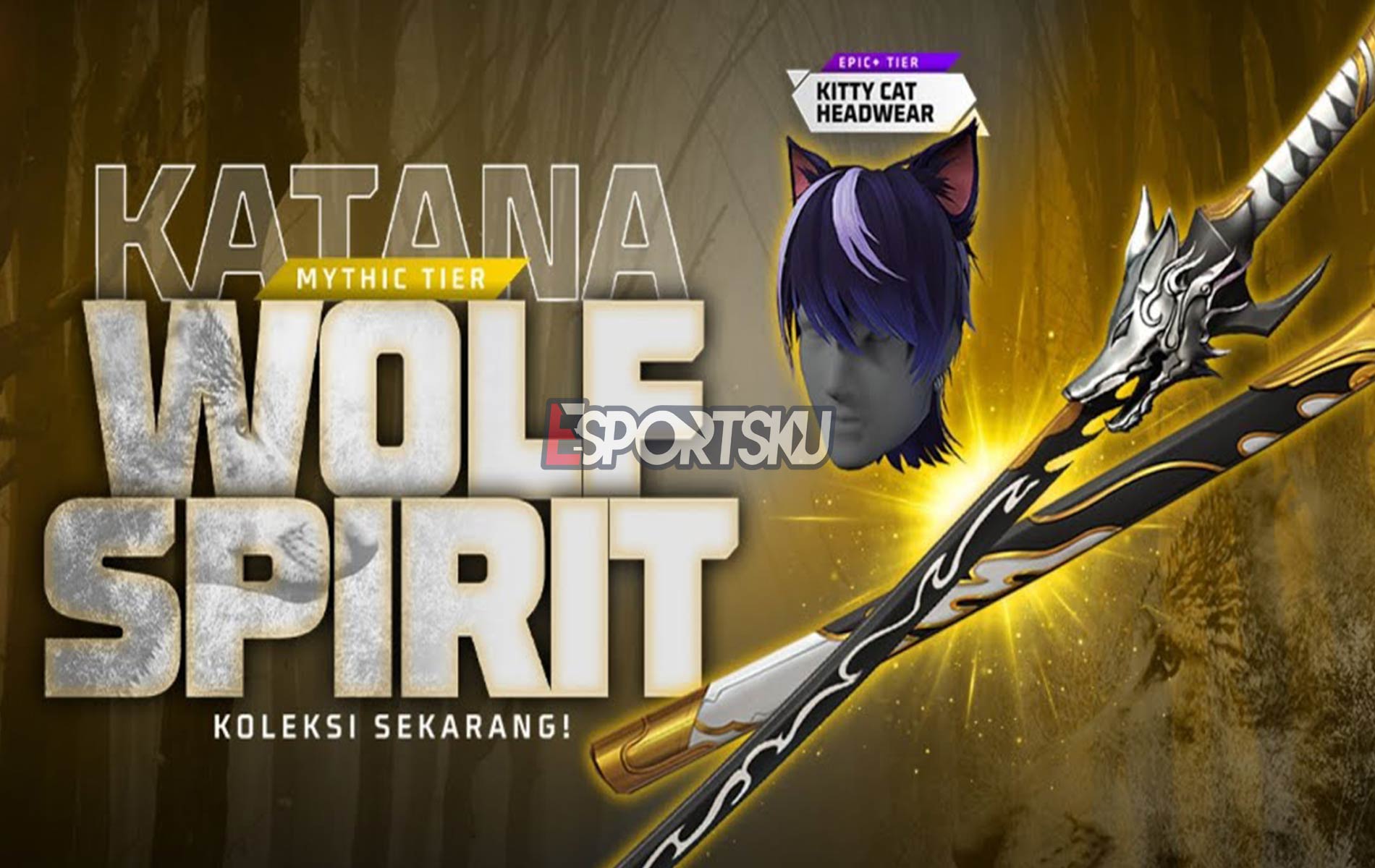 Segini Total Harga Skin Katana Spirit Wolf Mythic Free Fire (FF), Murah ...