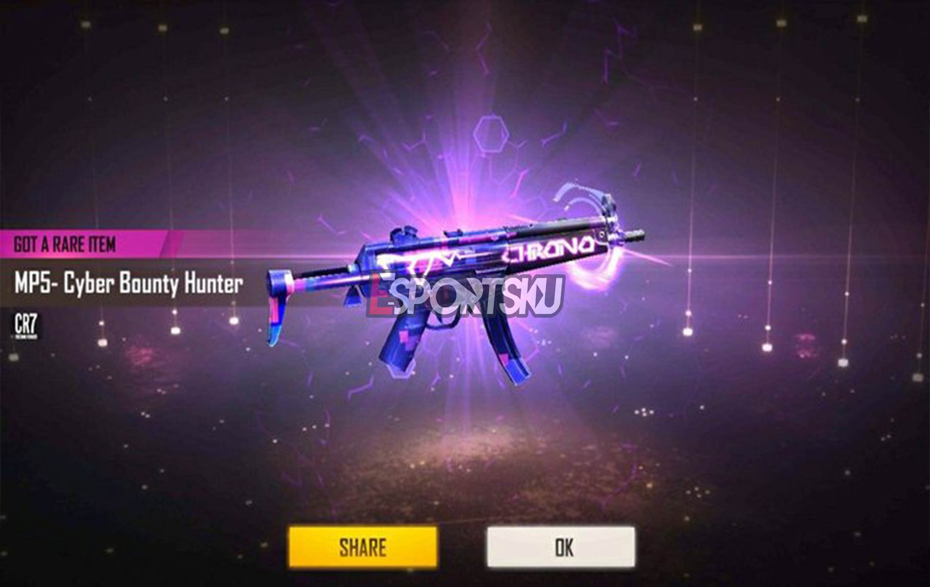 Harga Skin MP5 Cyber Bounty Hunter Epic Free Fire (FF) – Esportsku