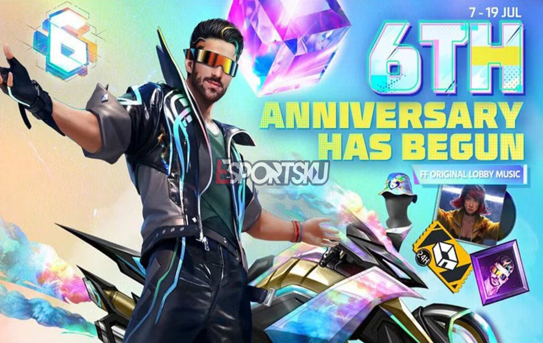 Harga Skin Motorbike 6th Anniversary Mythic Free Fire (FF) – Esportsku
