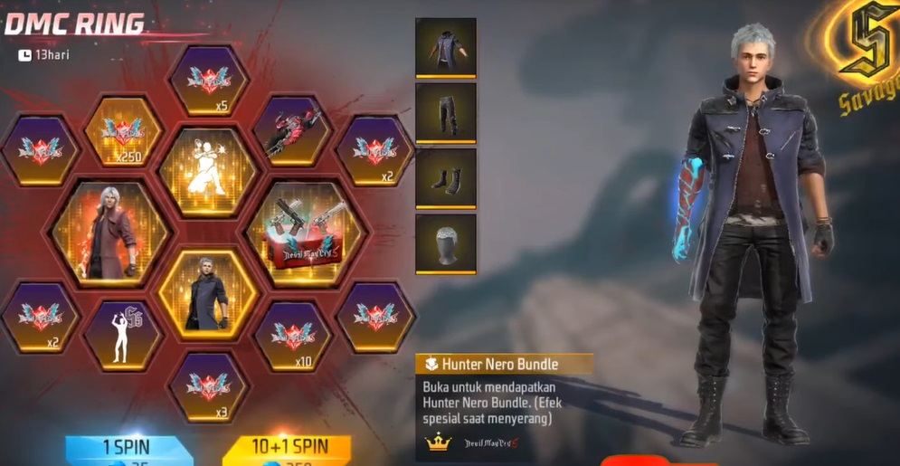 Tanggal Rilis Token Ring Devil May Cry Free Fire (FF) – Esportsku