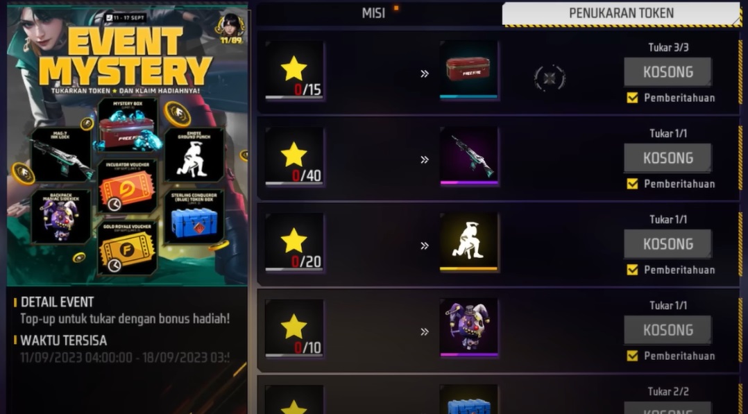 Klaim Skin Mag-7 Ink Lock Free Fire (FF) – Esportsku