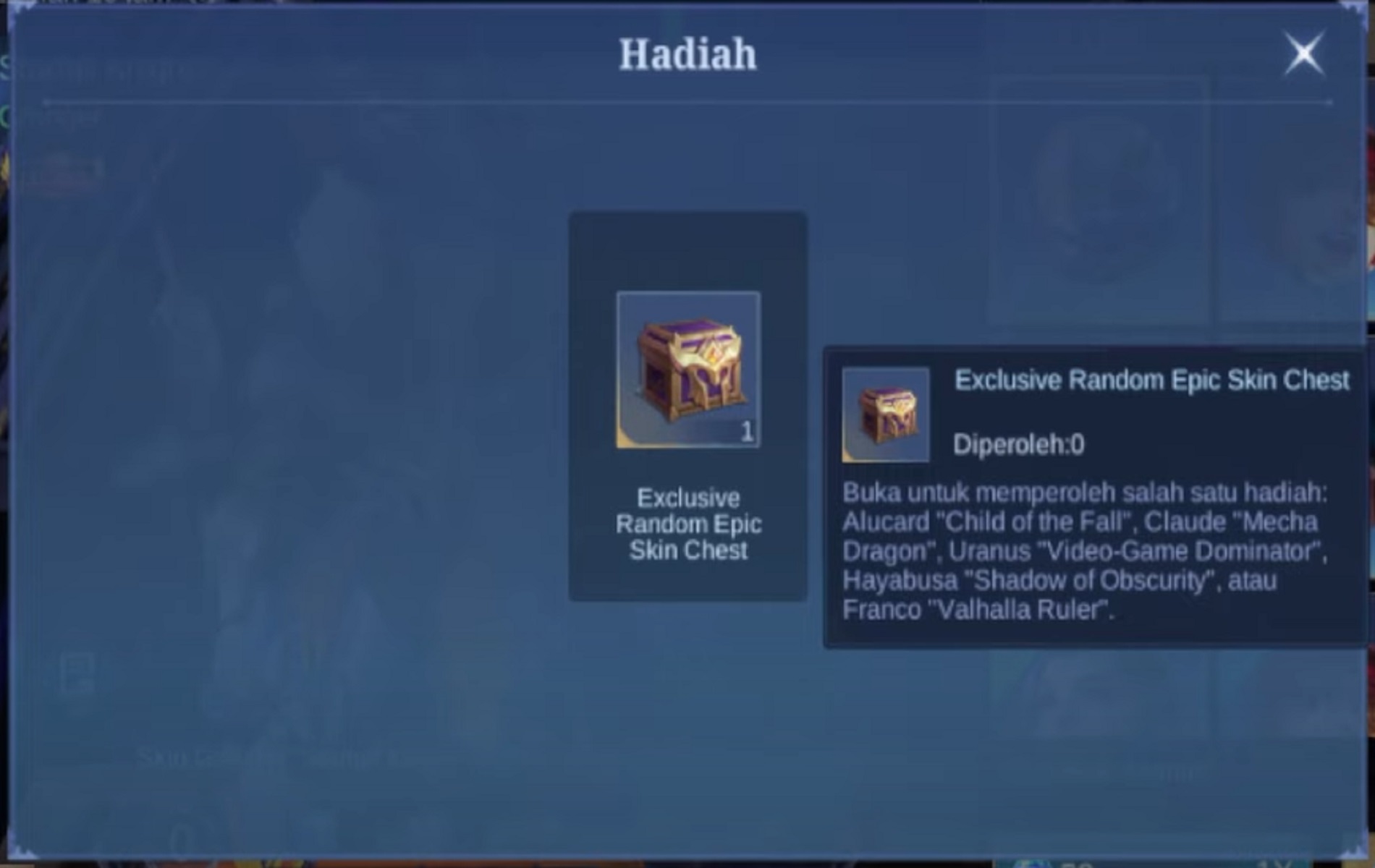 Random Chest Skin Event Shining Star Mobile Legends (ML) – Esportsku