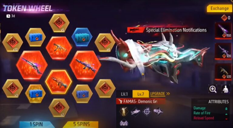 Kapan Rilis Skin Famas Demonic Grin Free Fire (FF)? – Esportsku