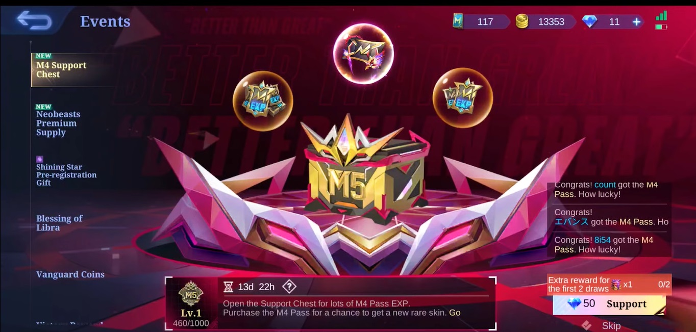 Apa Itu M5 Support Chest Mobile Legends (ML)? – Esportsku