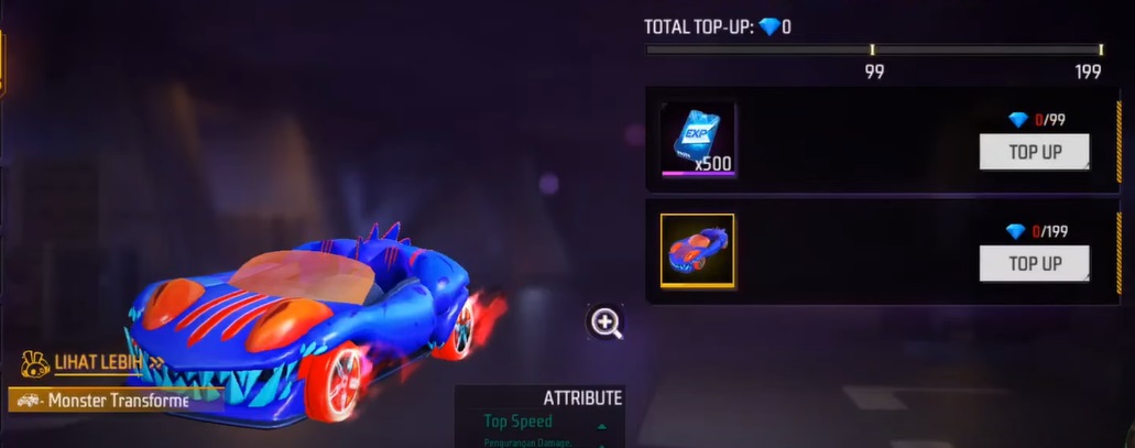 Kapan Rilis Sports Car Monster Transformer Free Fire (FF) – Esportsku