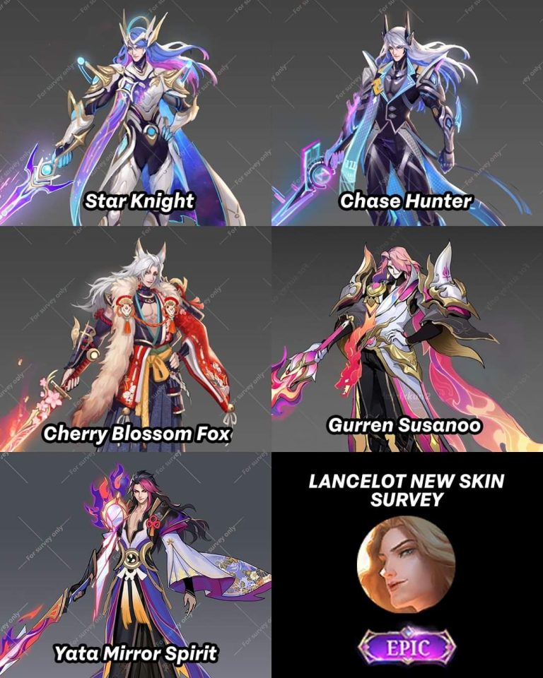 Survey Skin Epic Lancelot Star Knight Mobile Legends (ML) – Esportsku