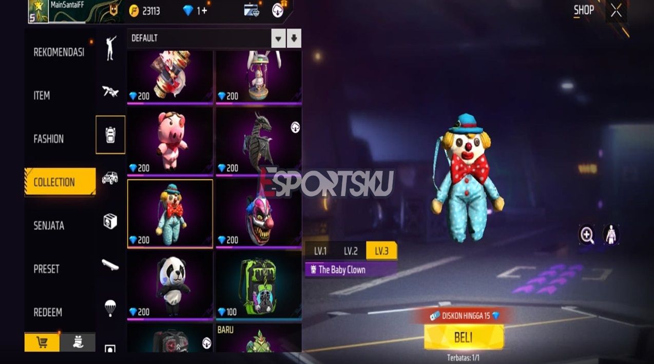 5 Cara Dapatkan Backpack The Baby Clown Free Fire (FF) – Esportsku
