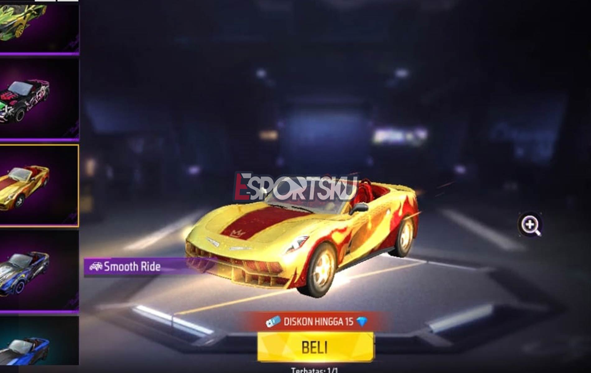 5 Cara Dapatkan Skin Sports Car Smooth Ride Free Fire (FF) – Esportsku