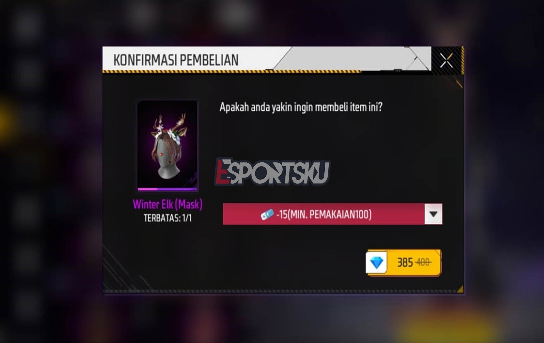 5 Cara Dapatkan Topi Winter Elk Free Fire (FF) – Esportsku