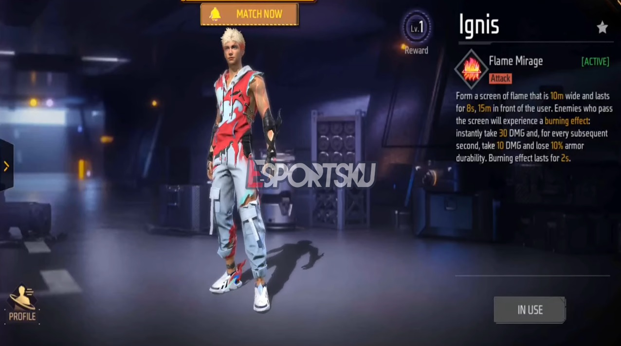 Karakter Baru Ignis Sang Pengendali Api Free Fire (FF) – Esportsku