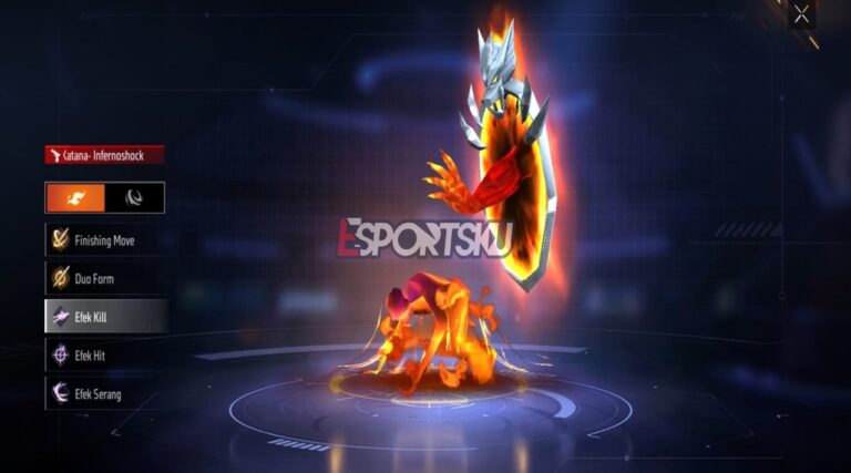 5 Level Evolution Gun Katana Inferno Shock Free Fire (FF), Tanpa Token ...