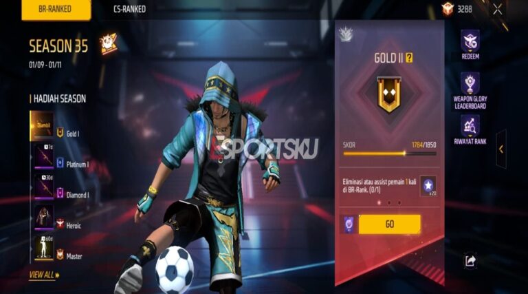 Tanggal Reset Rank Battle Royale Season 35 Free Fire (FF) – Esportsku