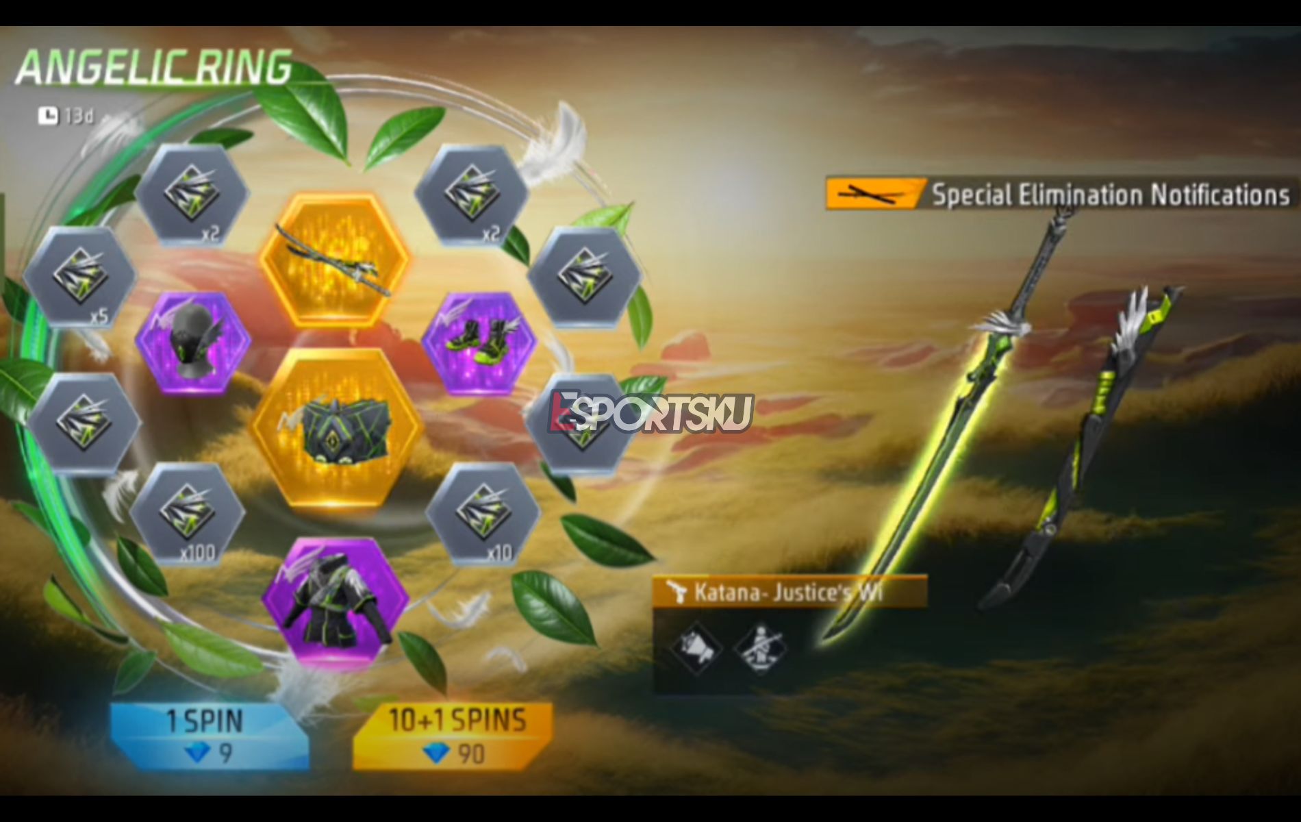 Hadiah Item Event Angelic Ring Di Free Fire (FF) – Esportsku