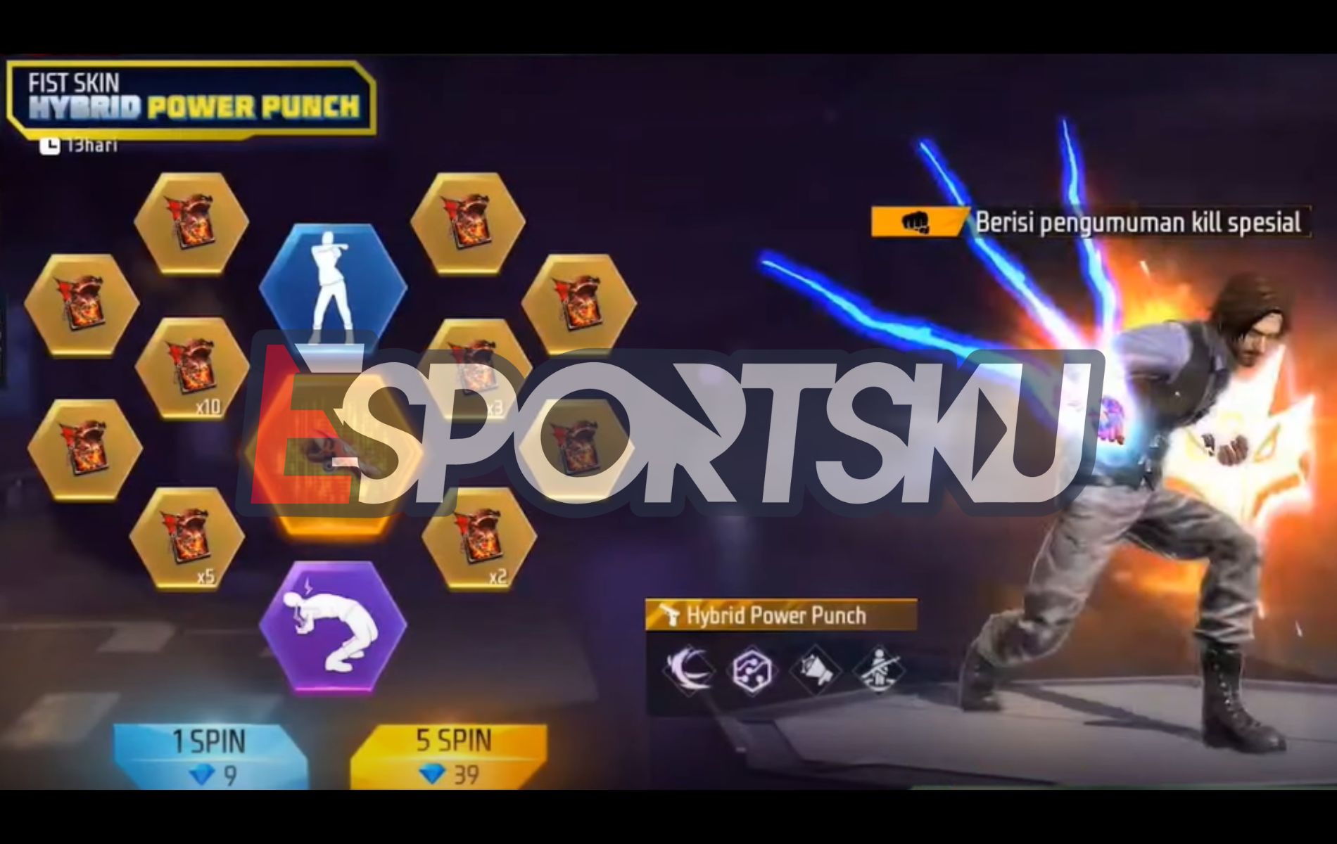 Kapan Event Fist Skin Hybrid Power Punch Hadir Di Free Fire (FF)? – Esportsku