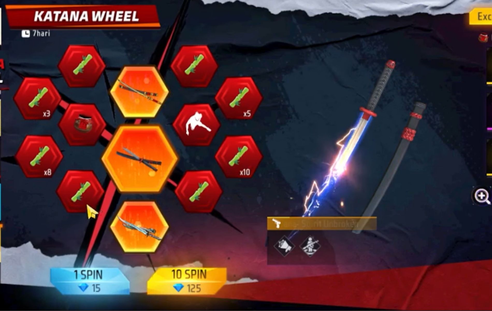 Kapan Skin Katana Spirit Unbroken Relaunch Di Free Fire (FF)? – Esportsku