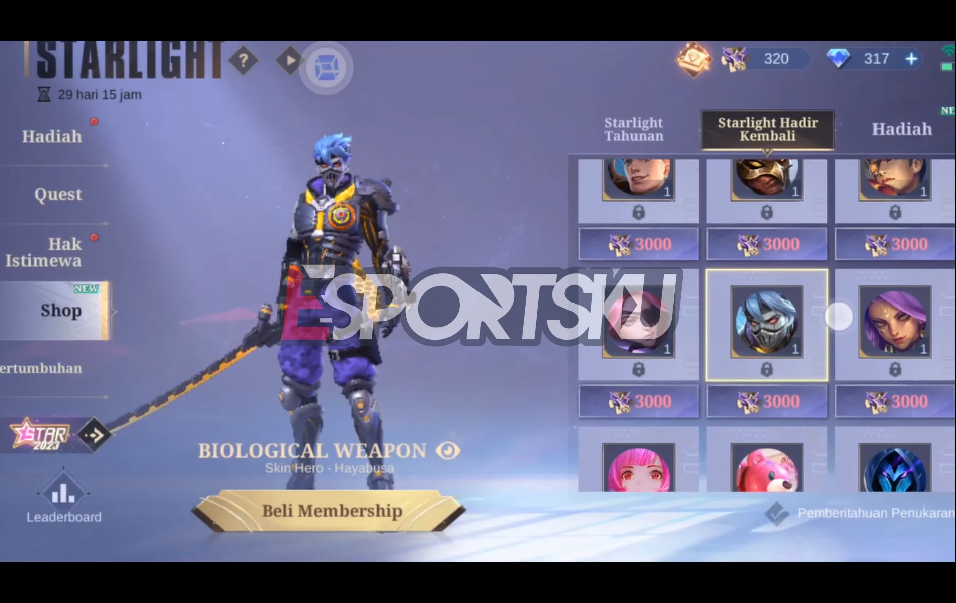 Perubahan Starlight Shop Hadir Kembali November 2023 Mobile Legends (ML ...