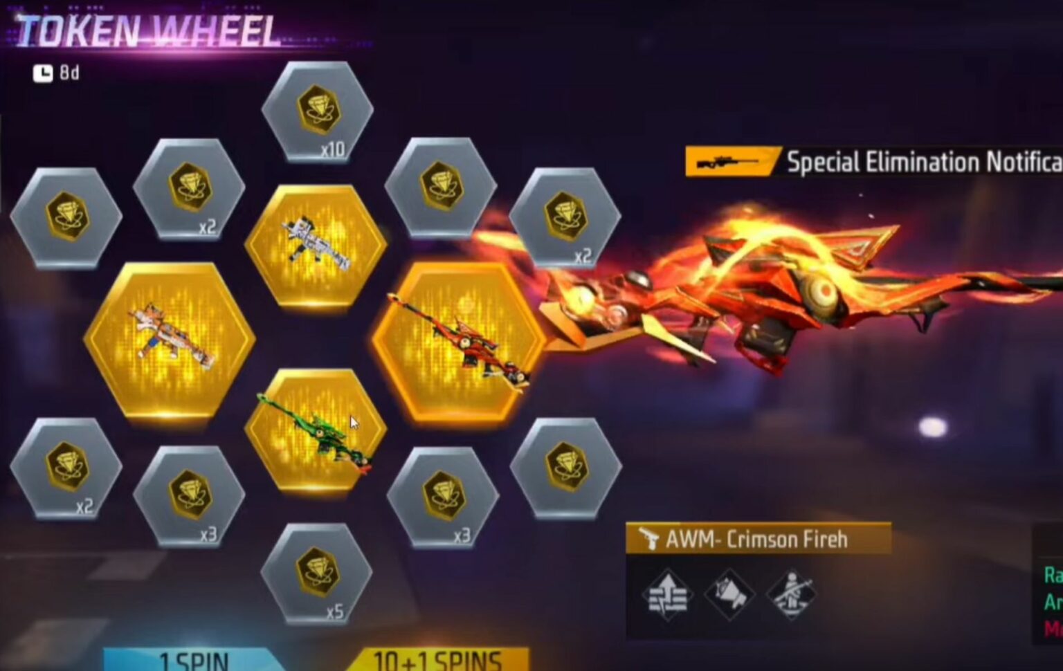 Hadiah Skin Event UMP X AWM Ring Free Fire (FF)? – Esportsku