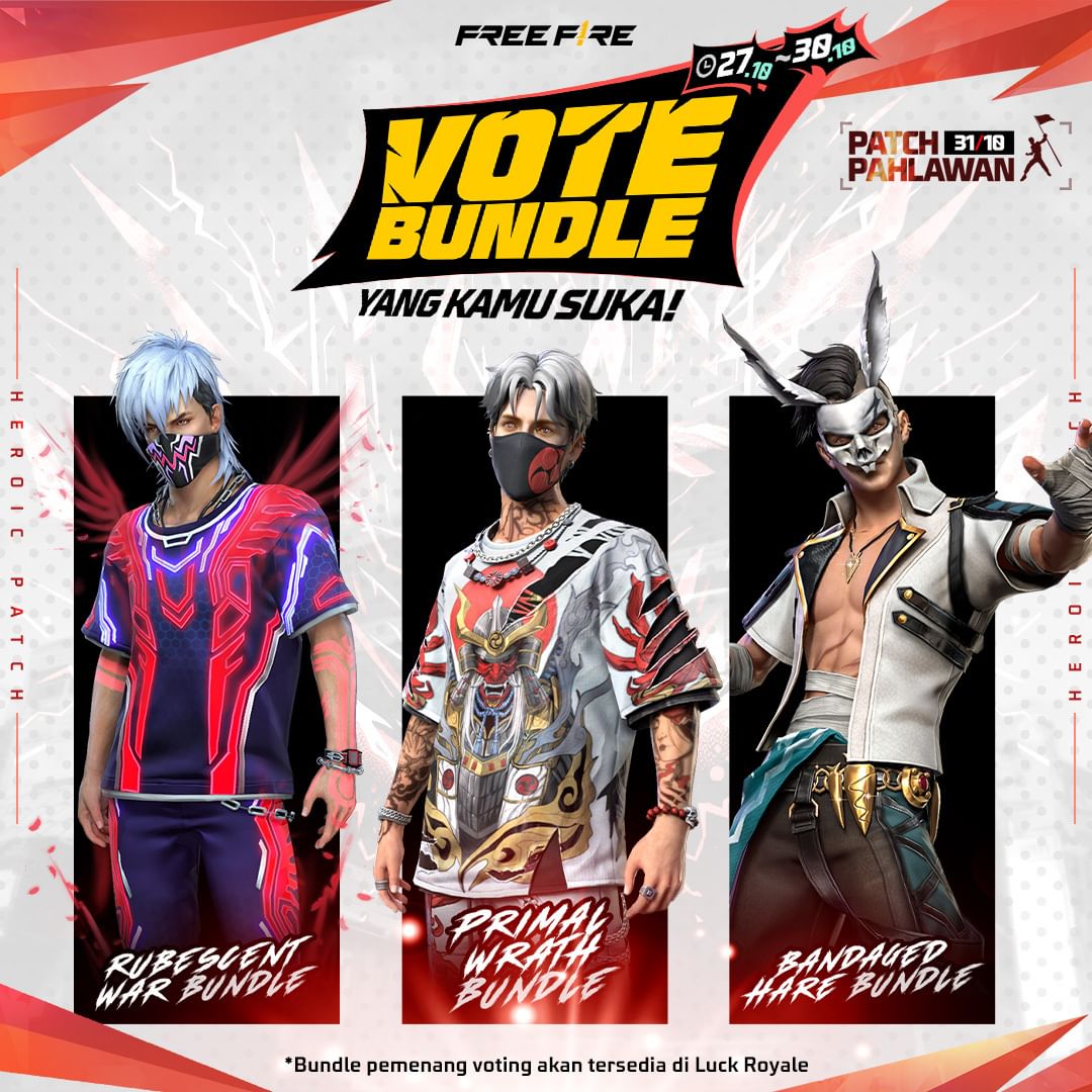 Event Vote Bundle Yang Kamu Suka Free Fire (FF) – Esportsku
