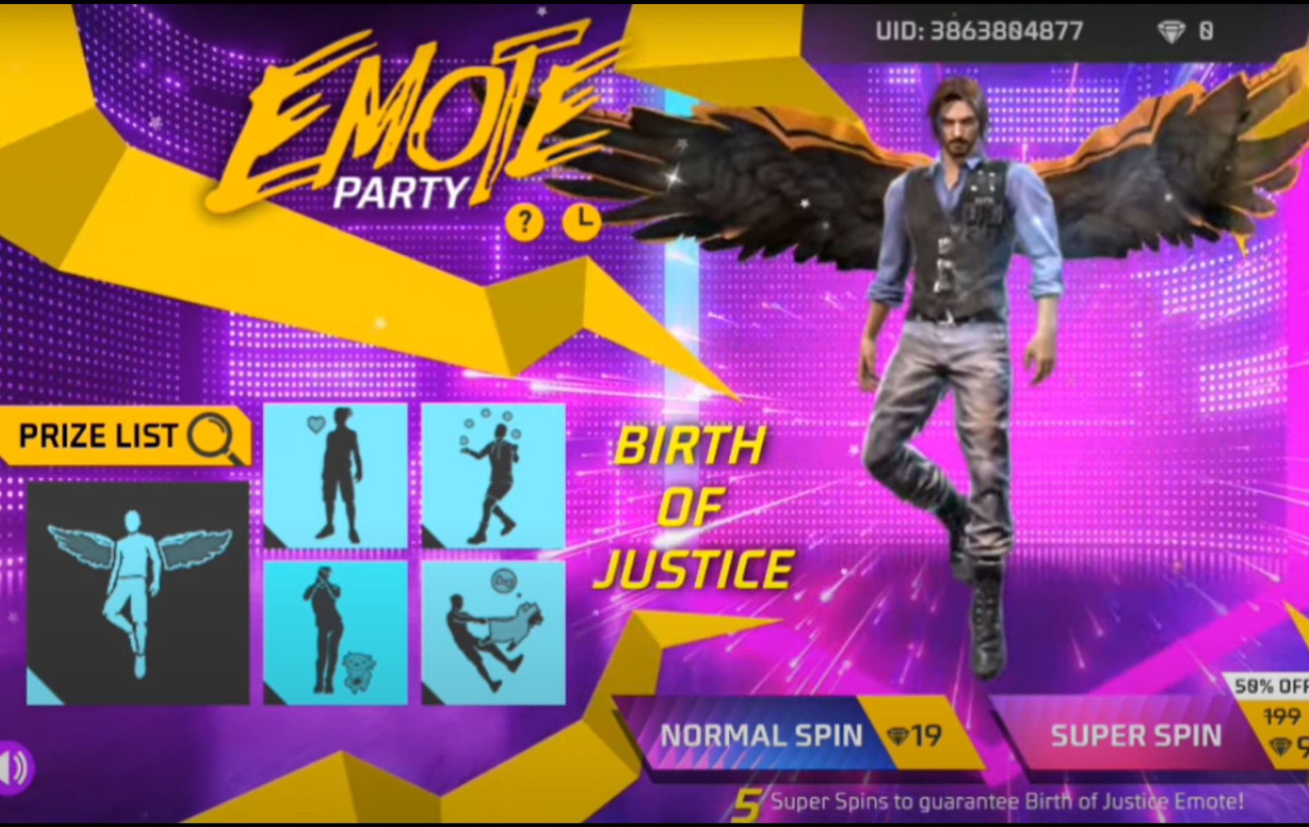 Hadiah Event Web Emote Party Free FIre (FF) – Esportsku