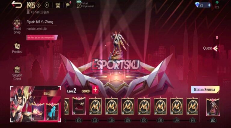 Cara Cepat Upgrade Level M5 Pass Mobile Legends (ML) – Esportsku