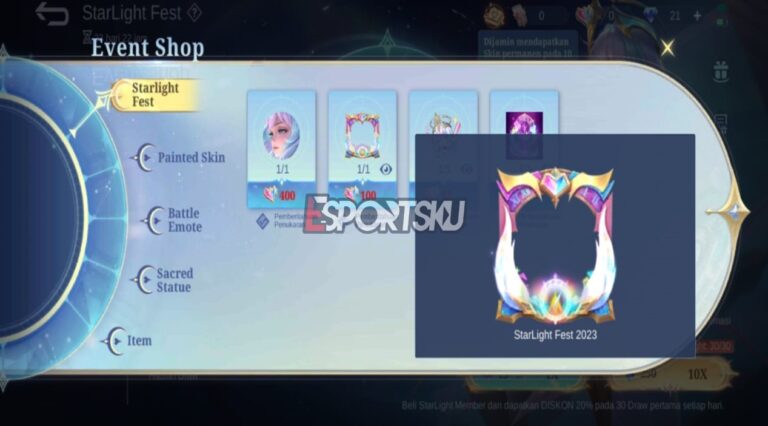 5 Cara Dapatkan Border Avatar Starlight Fest 2023 Mobile Legends (ML ...