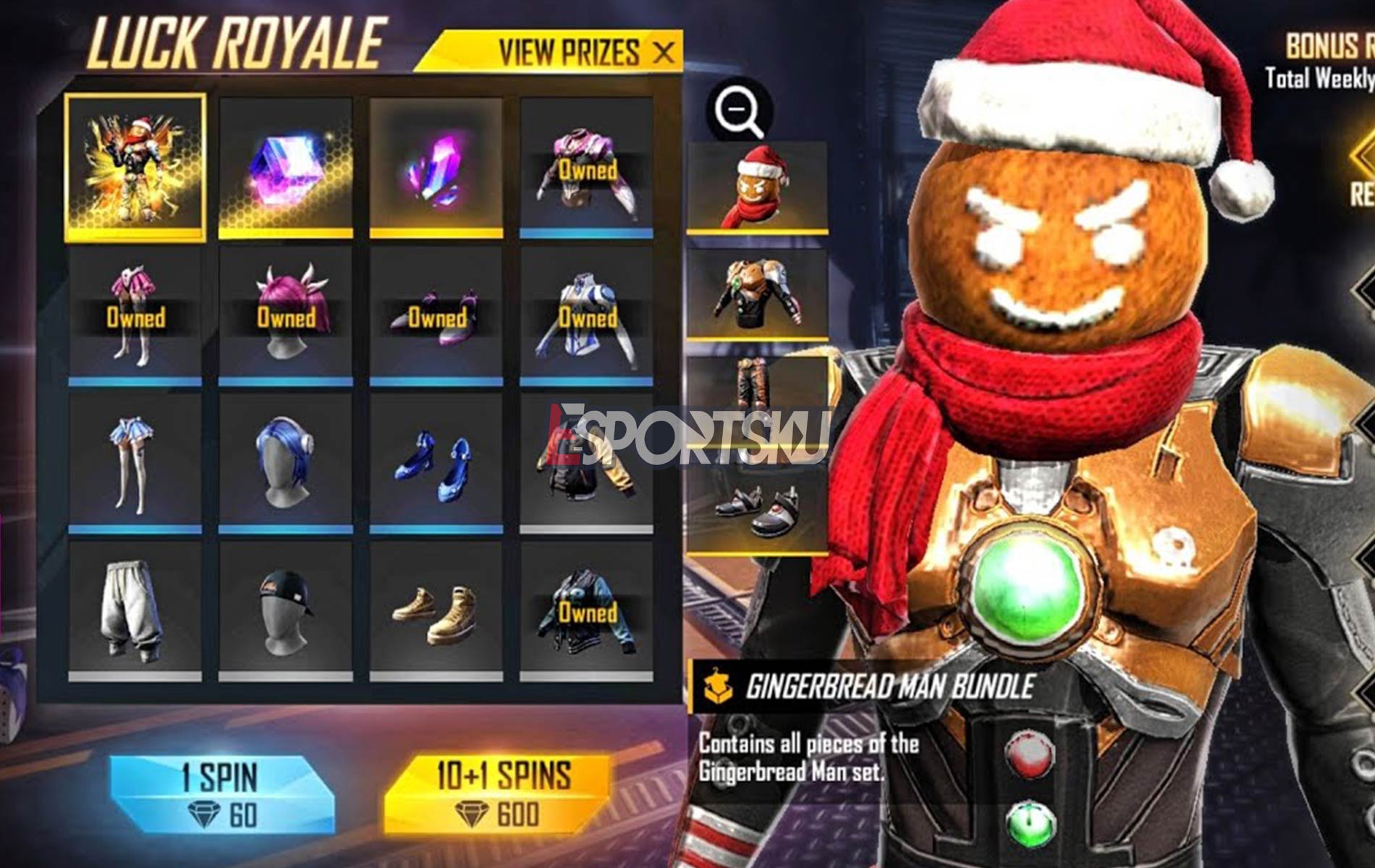 5 Cara Dapatkan Bundle Gingerbread Man Free Fire (FF) – Esportsku