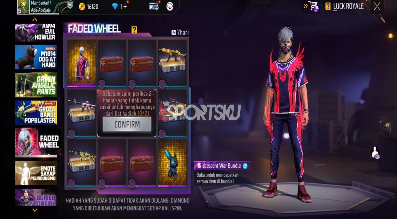 5 Cara Dapatkan Bundle Rubescent War Free Fire (FF) – Esportsku