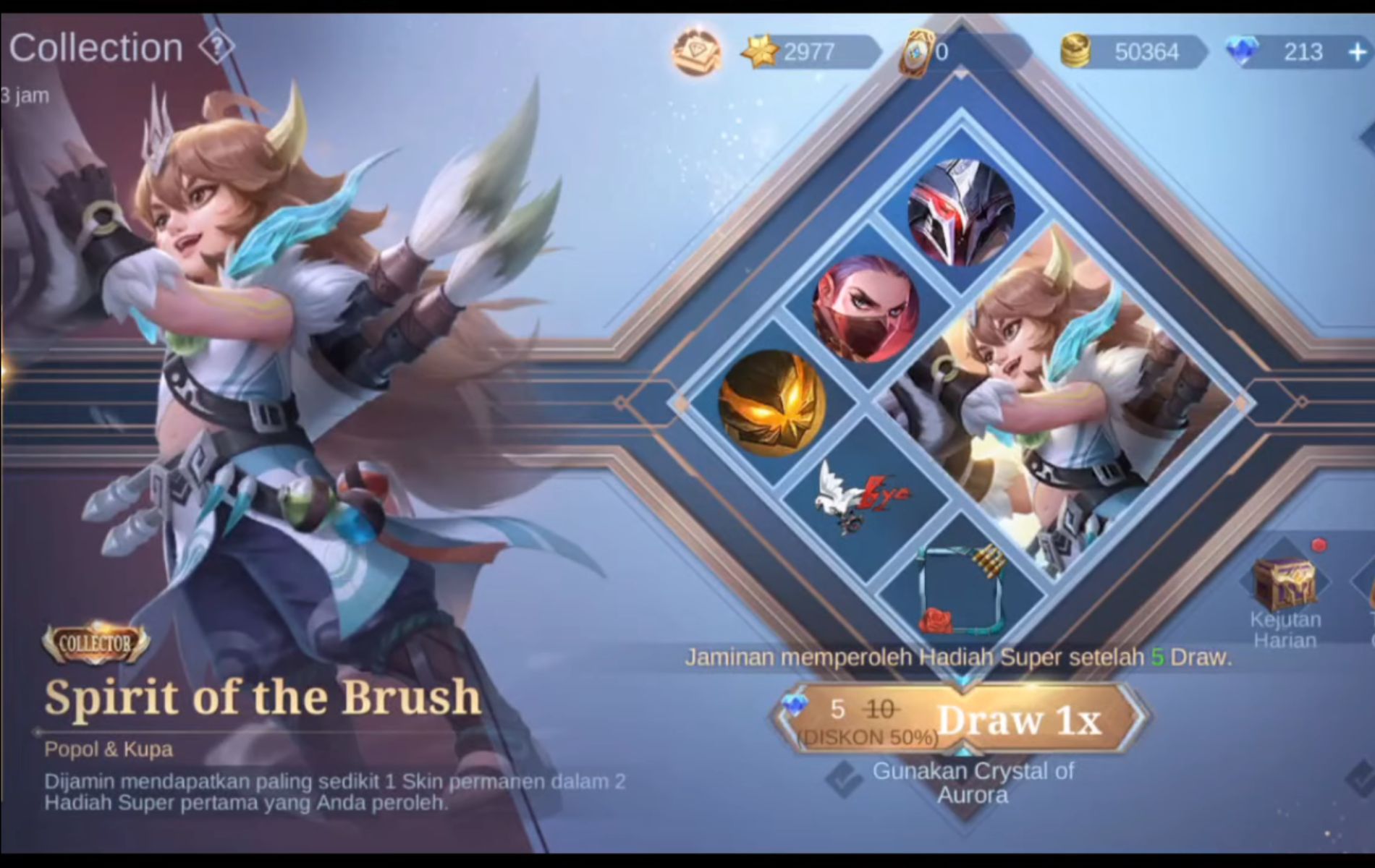 Drop Rate Grand Collection Popol & Kupa Mobile Legends (ML) - Esports