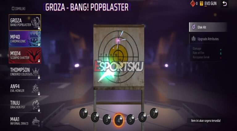 7 Level Evolution Gun Groza FF, Bang Popblaster Free Fire! – Esportsku