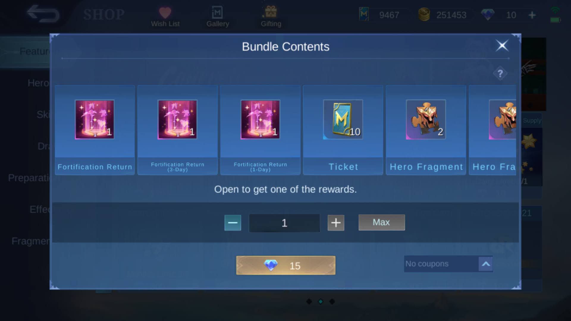 Berapa Drop Rate Recall Fortification Return Mobile Legends (ML ...