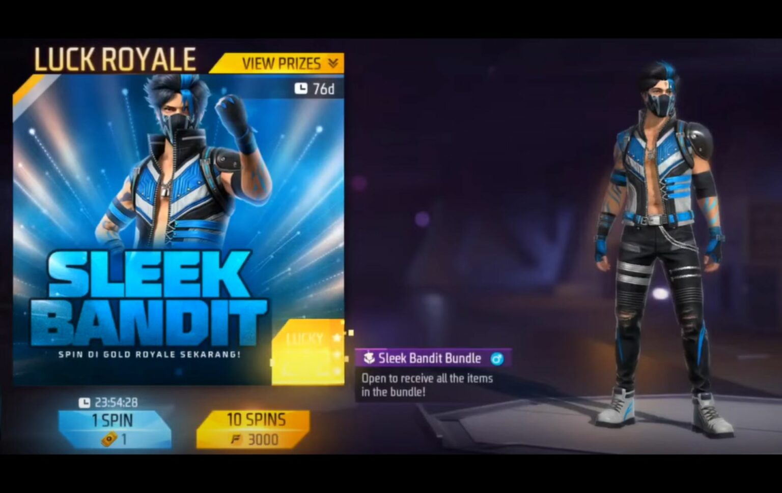 Ada Trik Spin Sleek Bandit Bundle Free Fire (FF)? – Esportsku