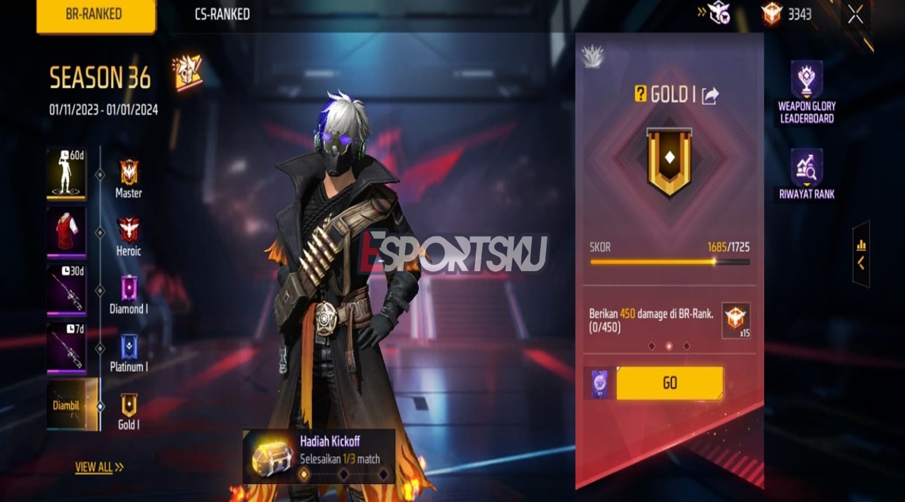 Kalkulator Target Rank Free Fire (FF), Hitung Rank Kalian! – Esportsku