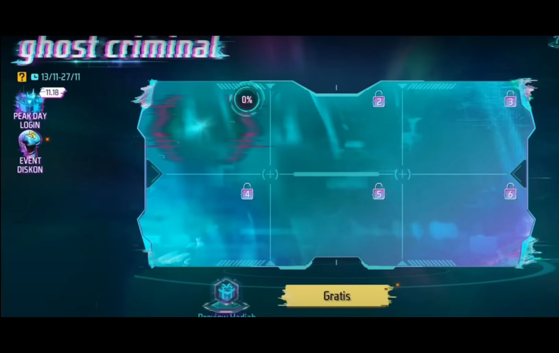 When will the Top Criminal Ghost Web Event be released on Free Fire (FF ...