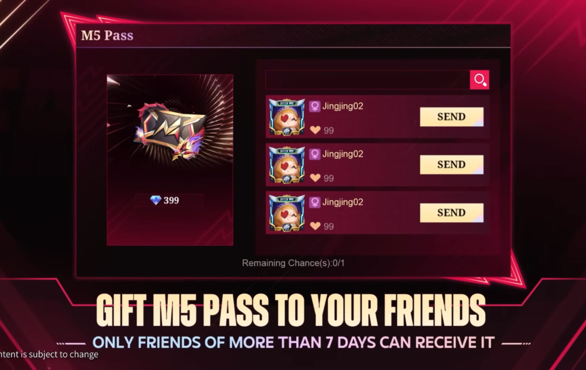 Berapa Diamond Gift M5 Pass Mobile Legends (ML)? – Esportsku