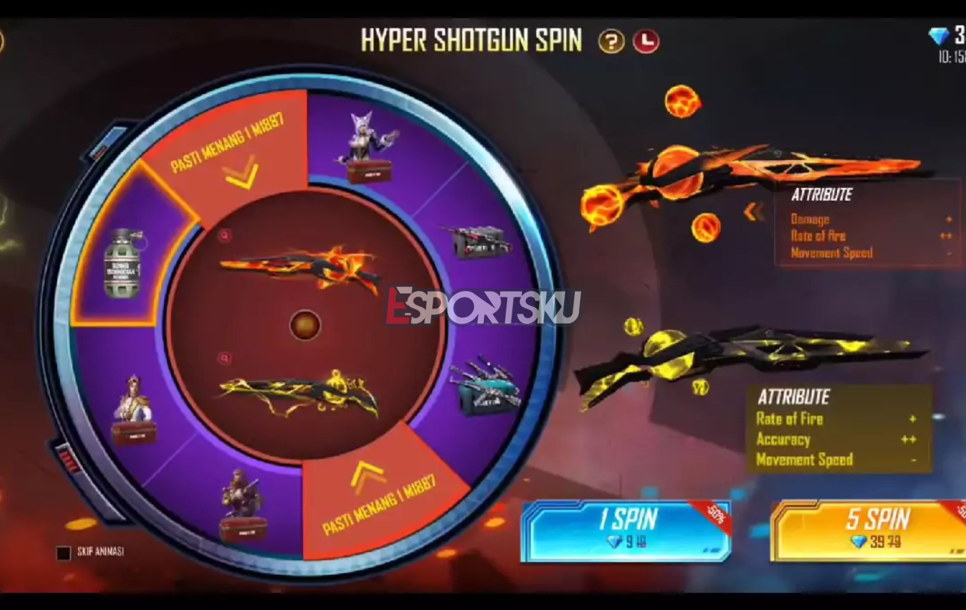 Event Hyper Shotgun Spin 2023 Hadir Lagi Di Free Fire (FF)? – Esportsku