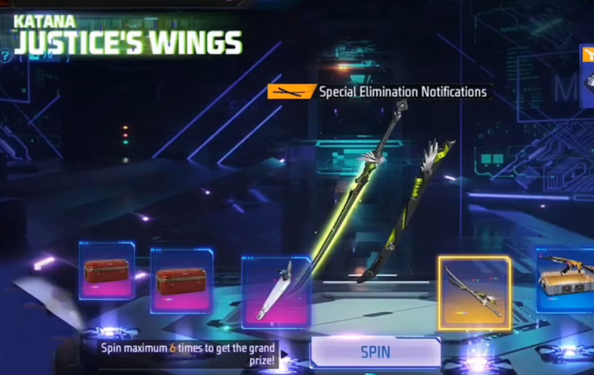Ada Trik Spin Katana Justice Wing Free Fire (FF) – Esportsku
