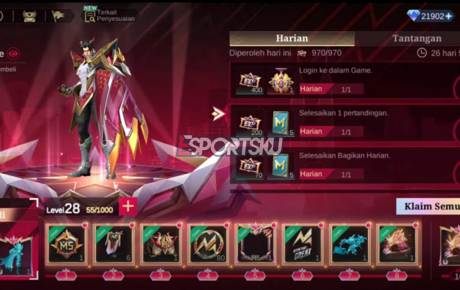 Tips Dapat Skin PRIME Roger Event M5 Pass Mobile Legends (ML) – Esportsku