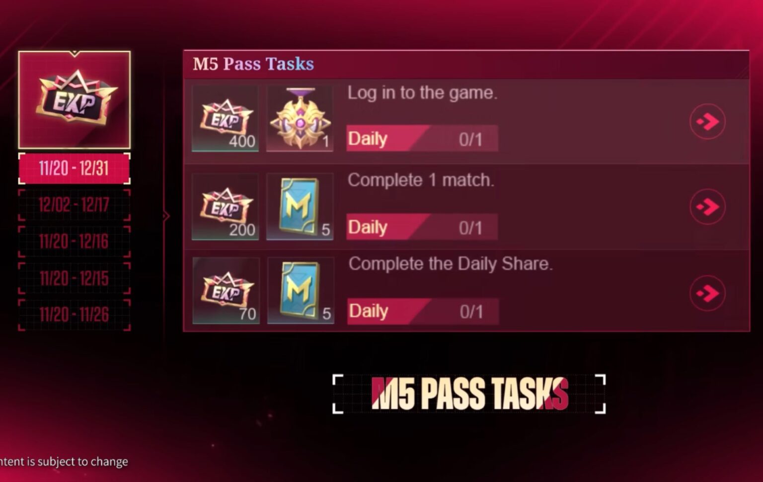 Cara Dapat M5 Pass Exp Mobile Legends (ML) – Esportsku