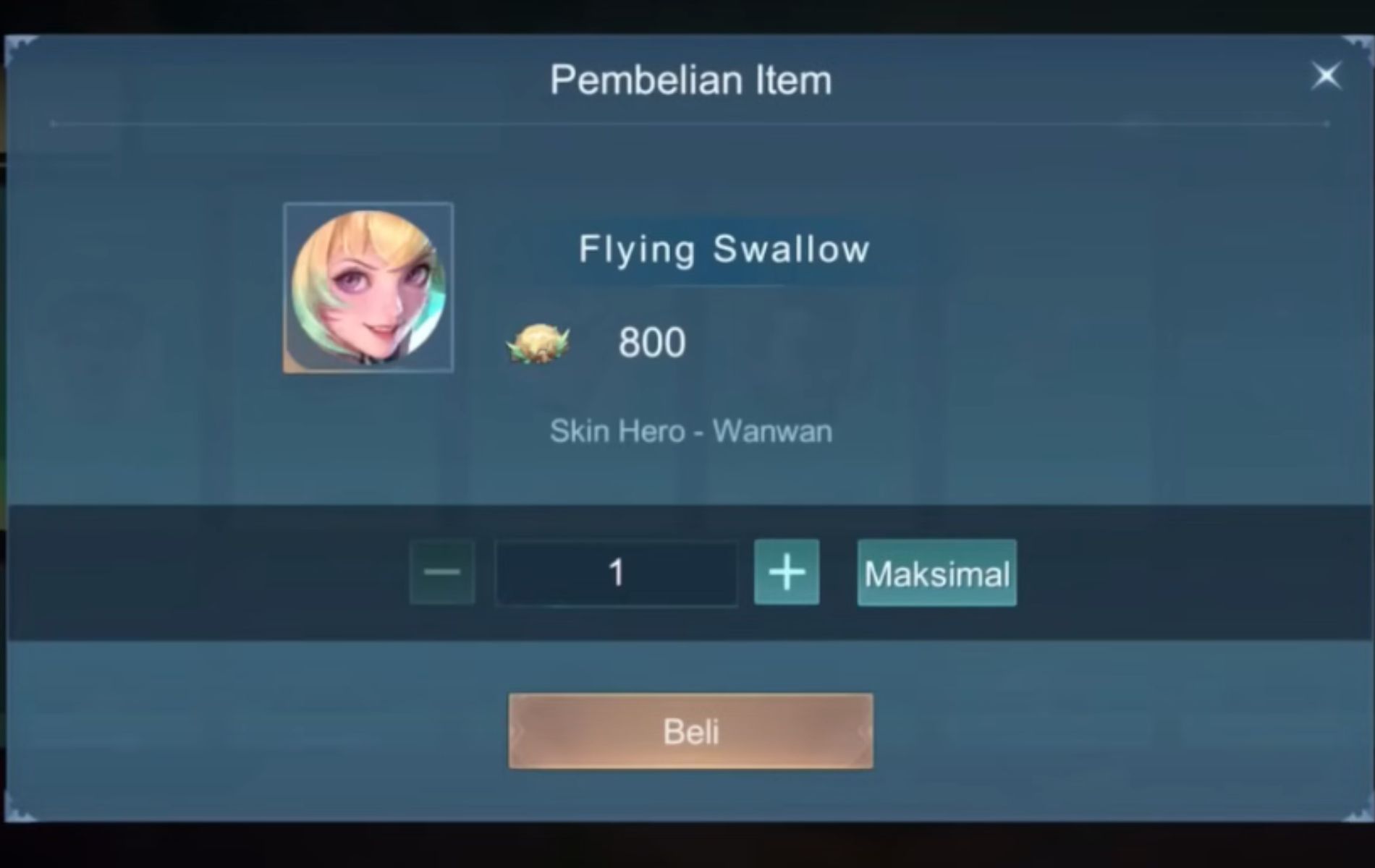 How much do you need to draw the Wanwan Flying Swallow skin Mobile Legends (ML)? - Esports