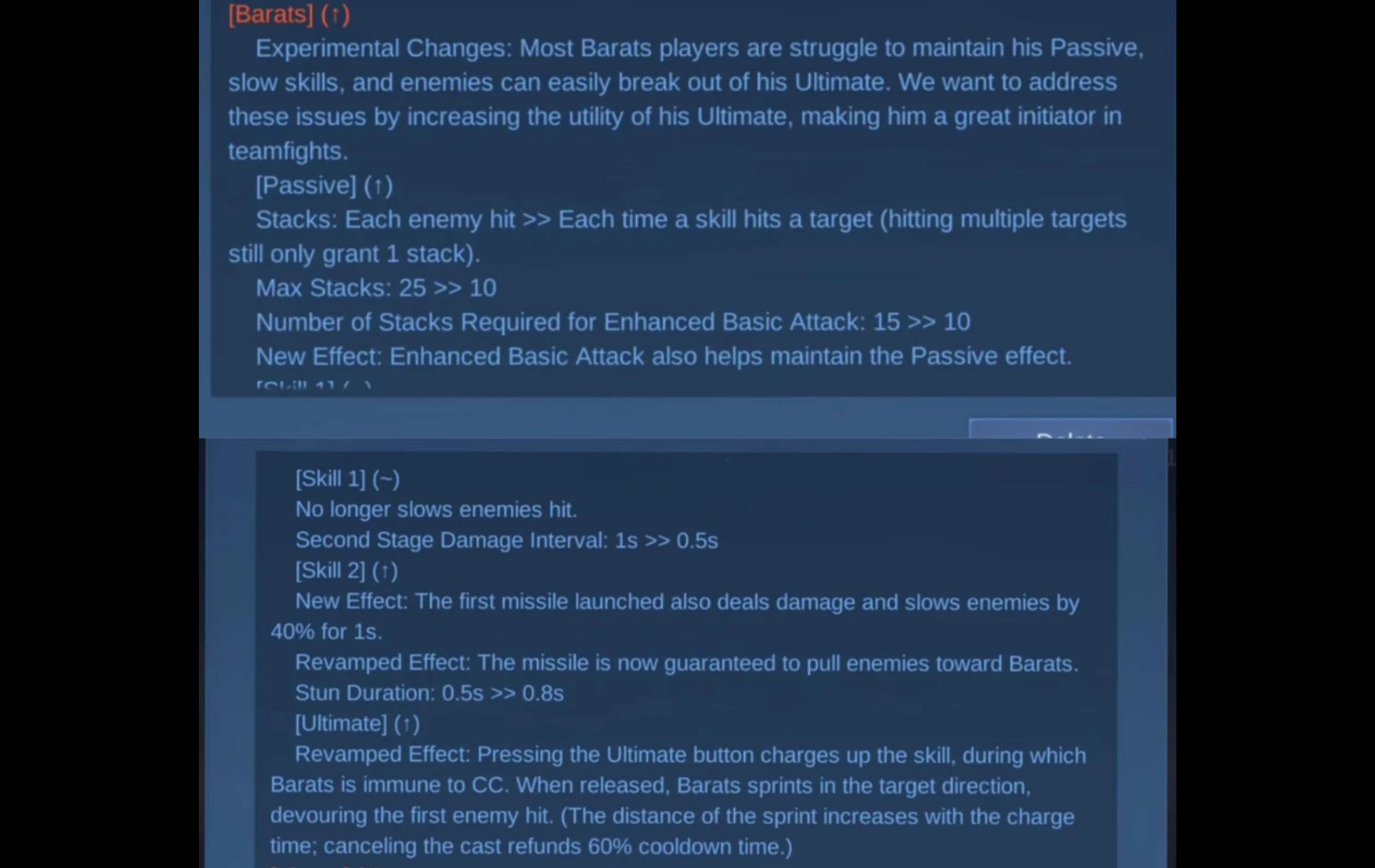 Revamp Skill Hero Barats Mobile Legends (ML) - Esports