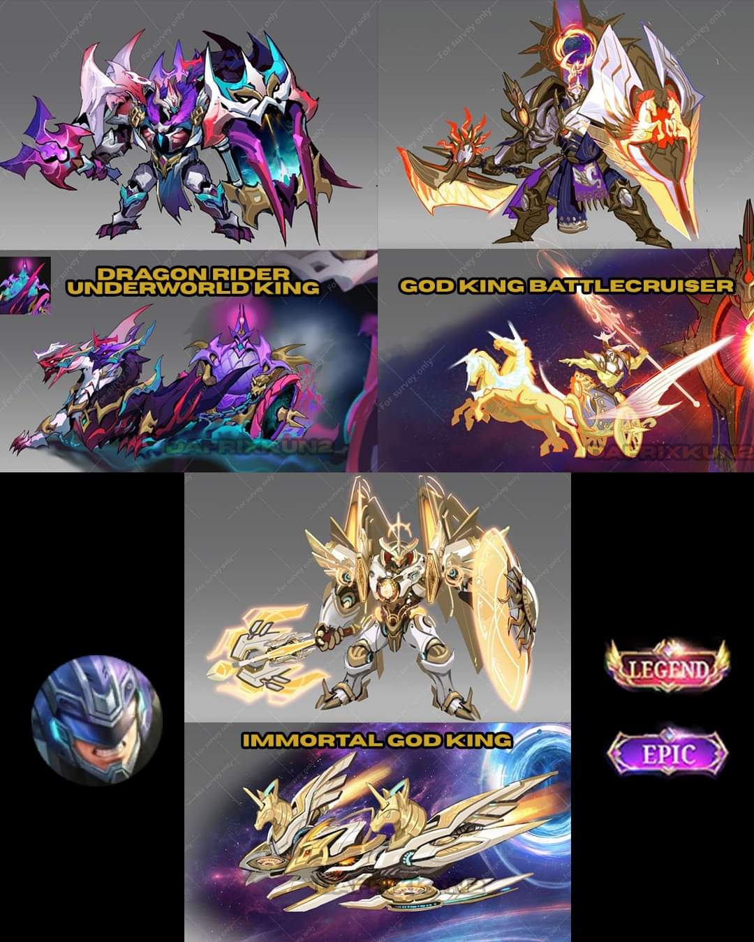 Survey Skin Epic Johnson Immortal God King Mobile Legends (ML) – Esportsku