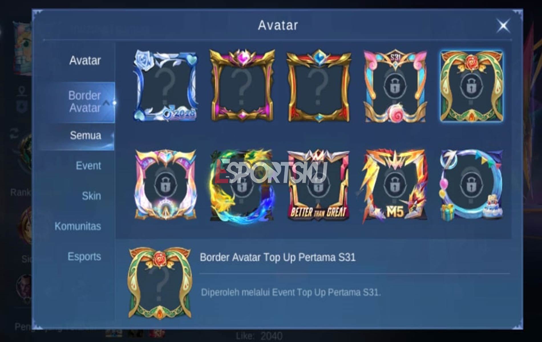 5 Cara Dapatkan Border Avatar Elegant Butterfly Mobile Legends (ML ...