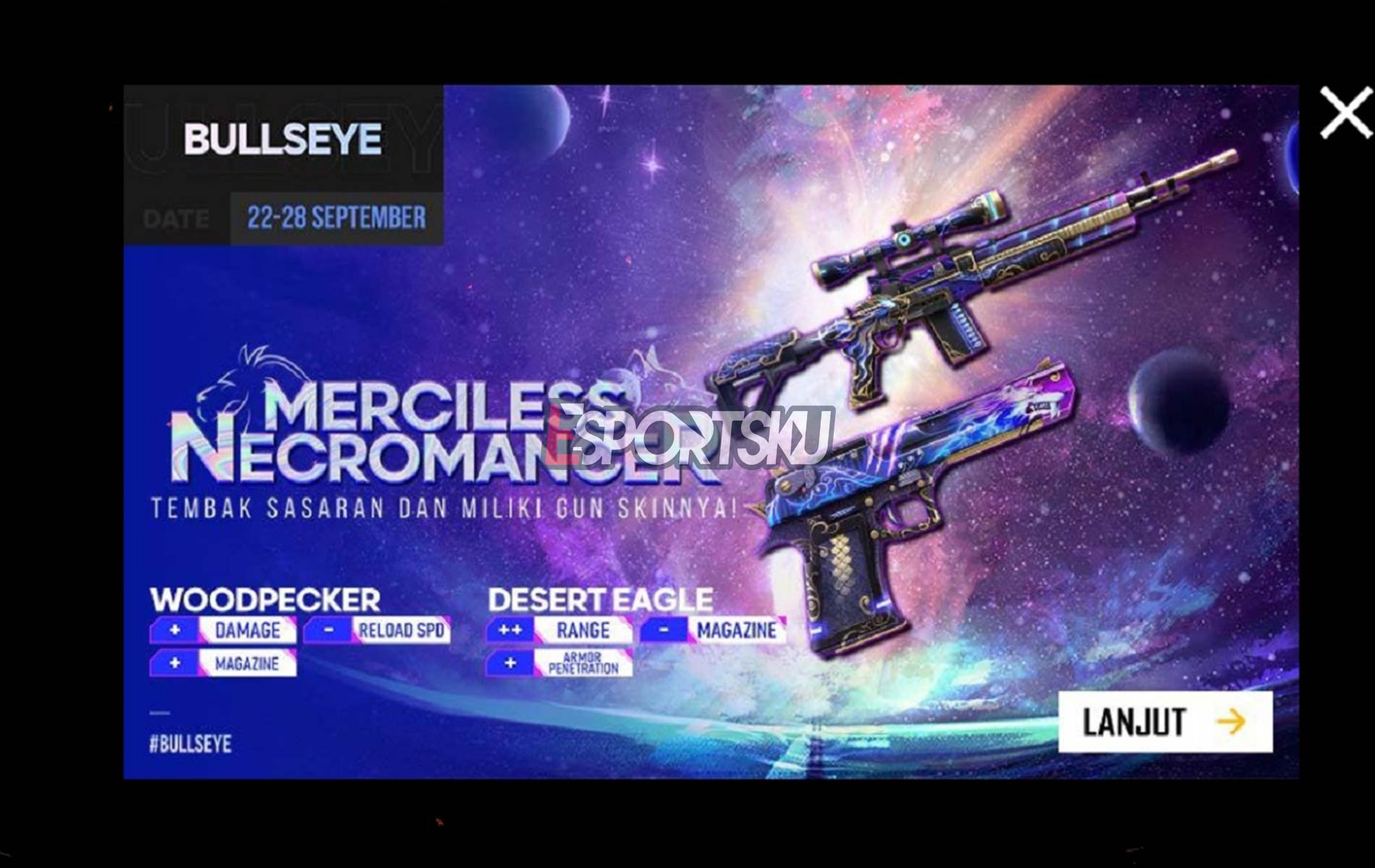 5 Cara Dapatkan Skin Desert Eagle Merciless Necromancer Free Fire (FF ...