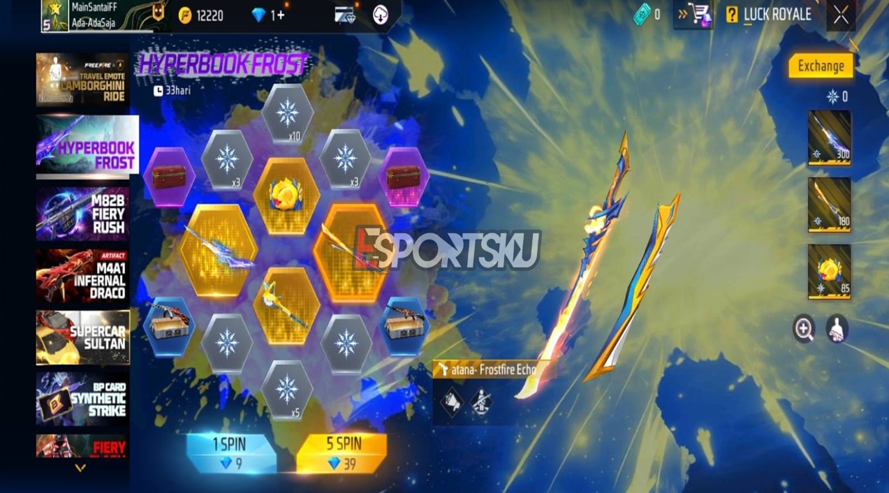 Perlu Berapa Diamond Dapat Skin Katana Frostfire Echo Free Fire (FF)? – Esportsku