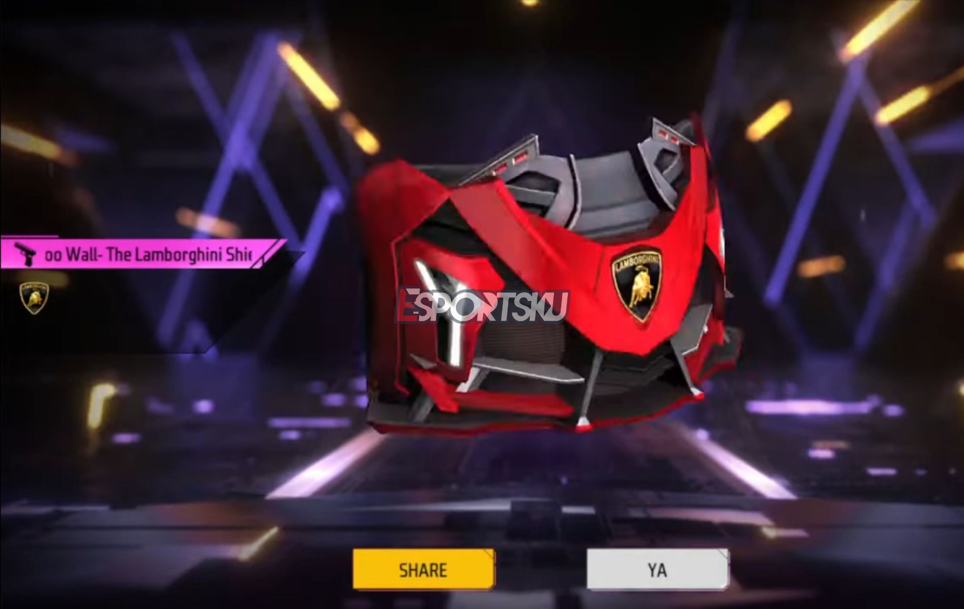 Perlu Berapa Spin Dapat Gloo Wall Lamborghini Shield Free Fire (FF ...