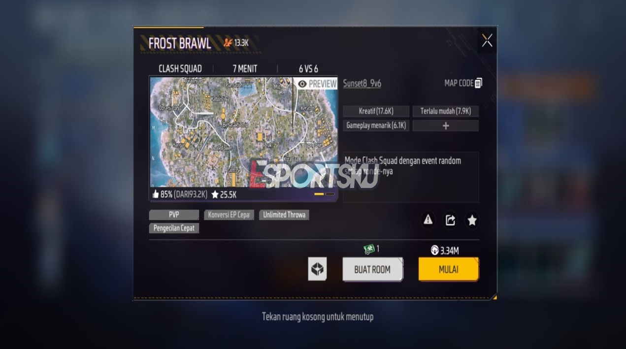 Mode Frost Brawl Free Fire (FF), Perang Musim Dingin Paling Seru ...