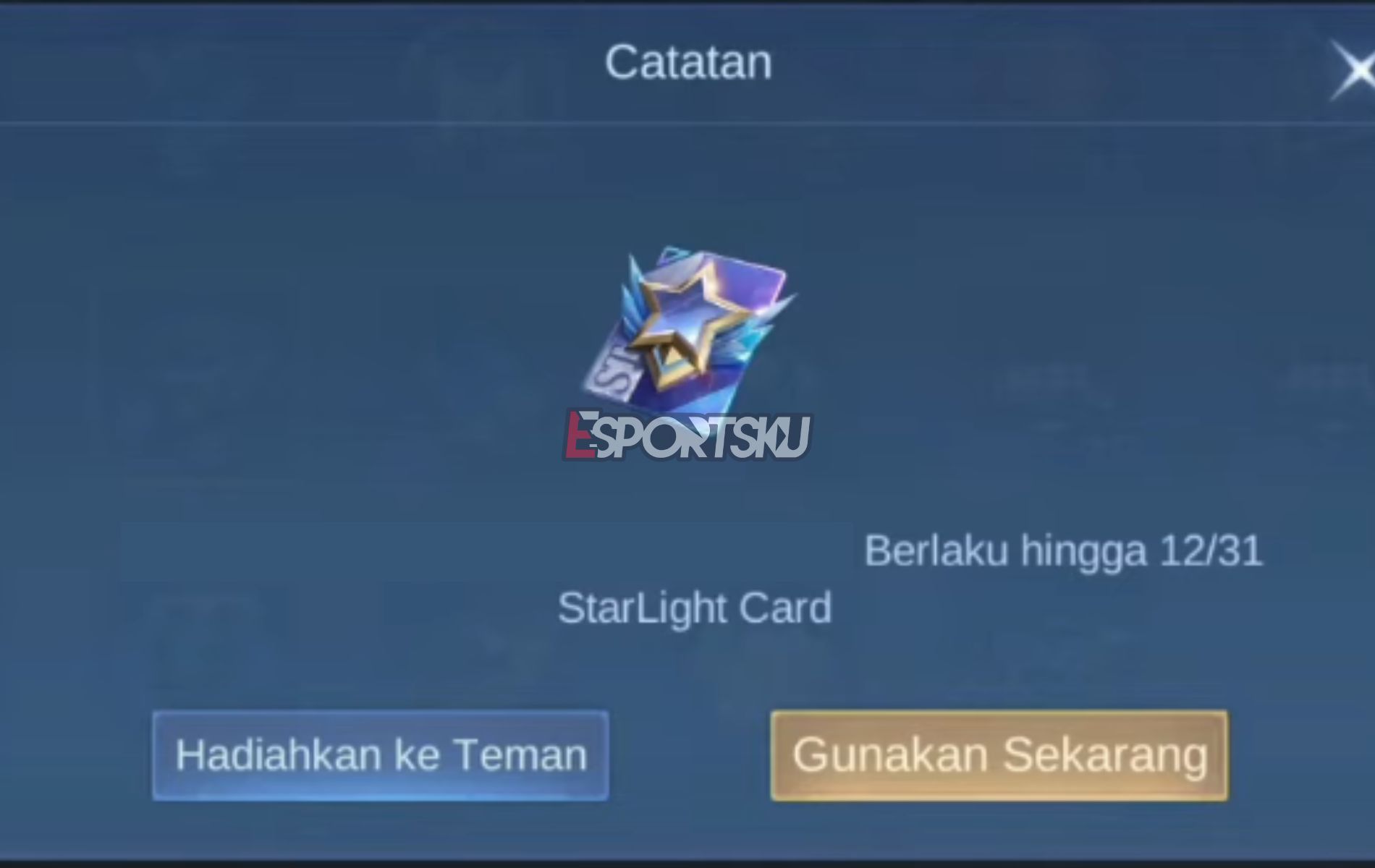 Punya Masa Berlaku Starlight Card Mobile Legends (ML), Cek Sekarang ...